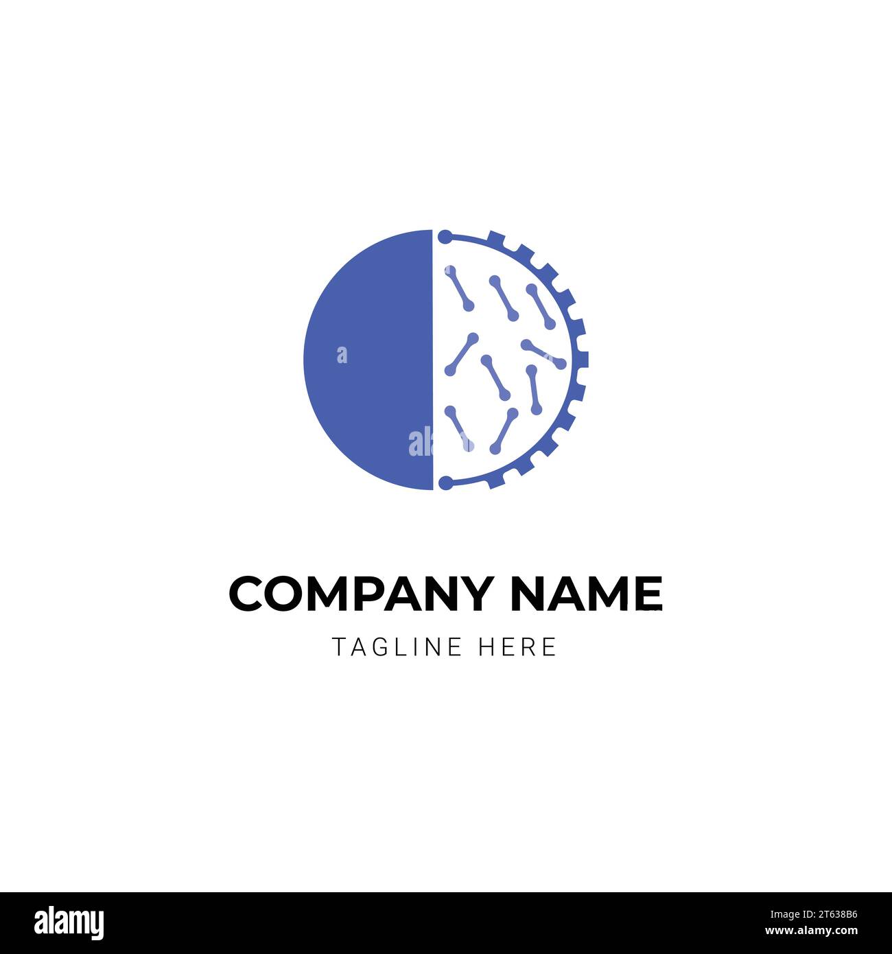 creative modern tech logo design template Stock Vector Image & Art - Alamy