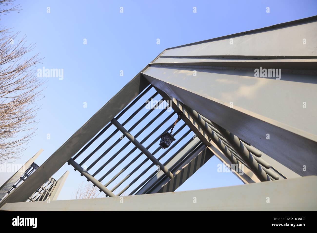 Steel beam structure Stock Photo - Alamy