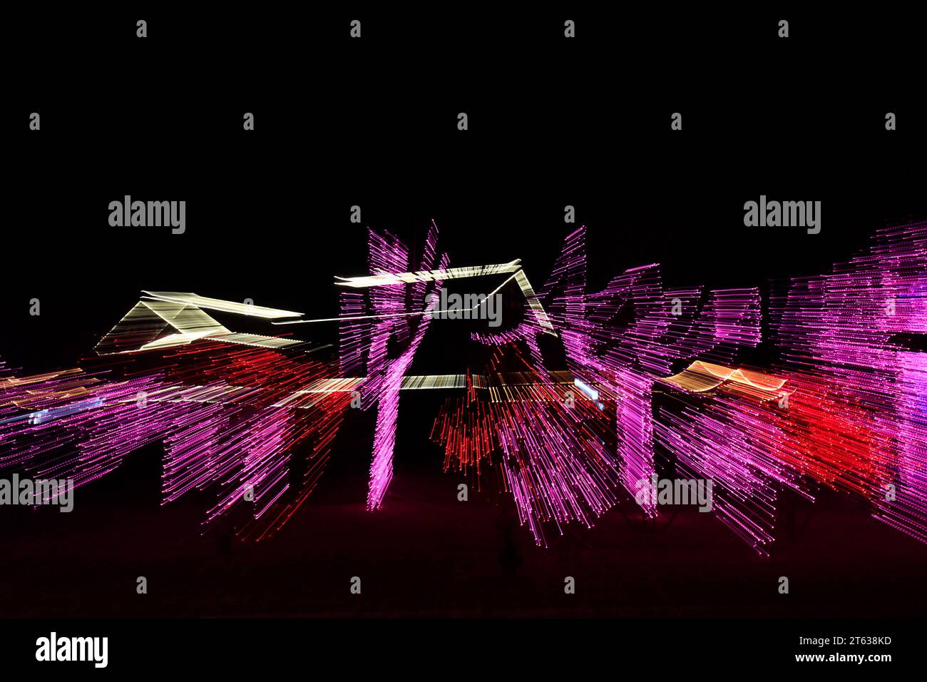 Effect of light and shadow stretching Stock Photo - Alamy