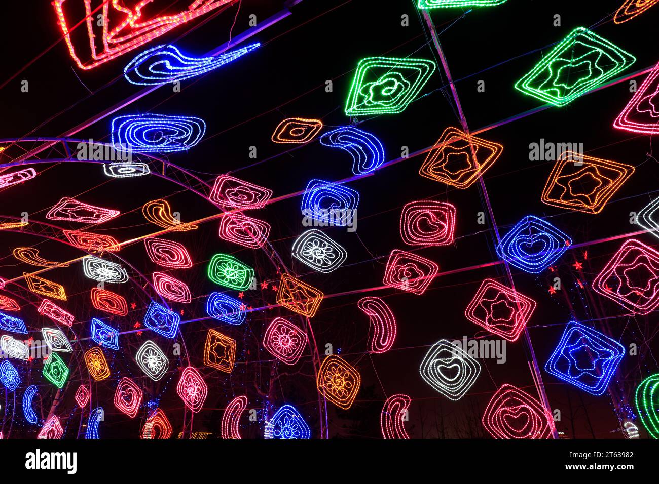 Coloured light and shadow Gallery Stock Photo - Alamy