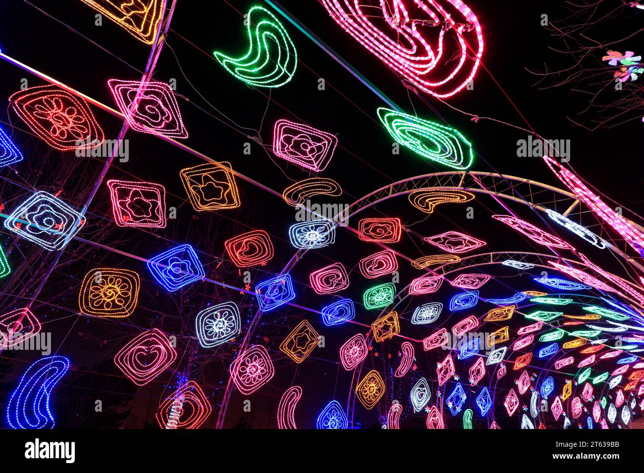 Coloured light and shadow Gallery Stock Photo - Alamy