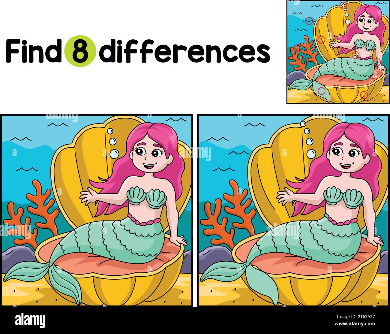 Ocean sea shell game Cut Out Stock Images & Pictures - Alamy