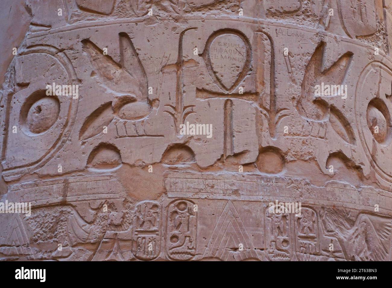 hieroglyph texture from Egypt karnak as very nice background Stock ...