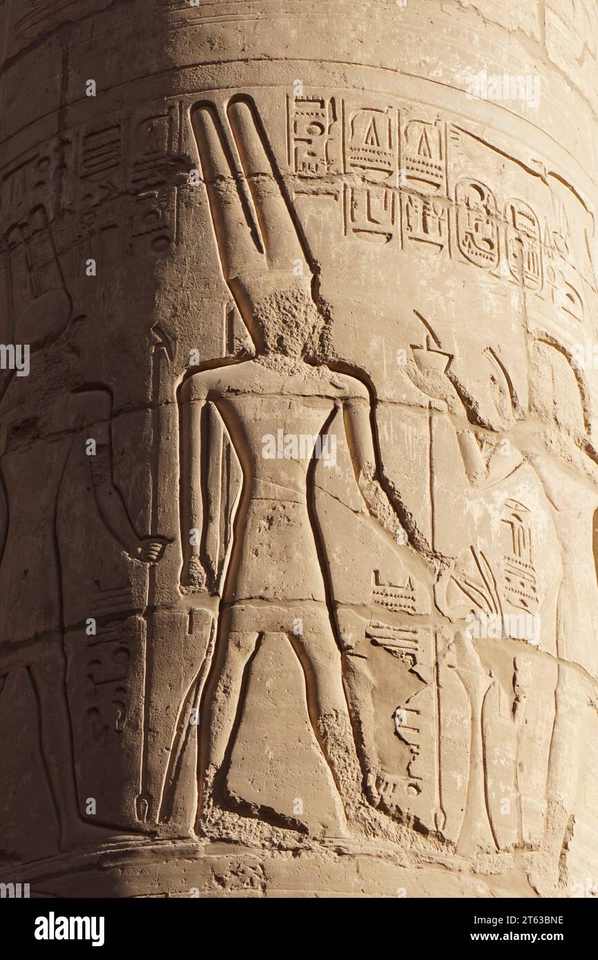 hieroglyph texture from Egypt karnak as very nice background Stock ...