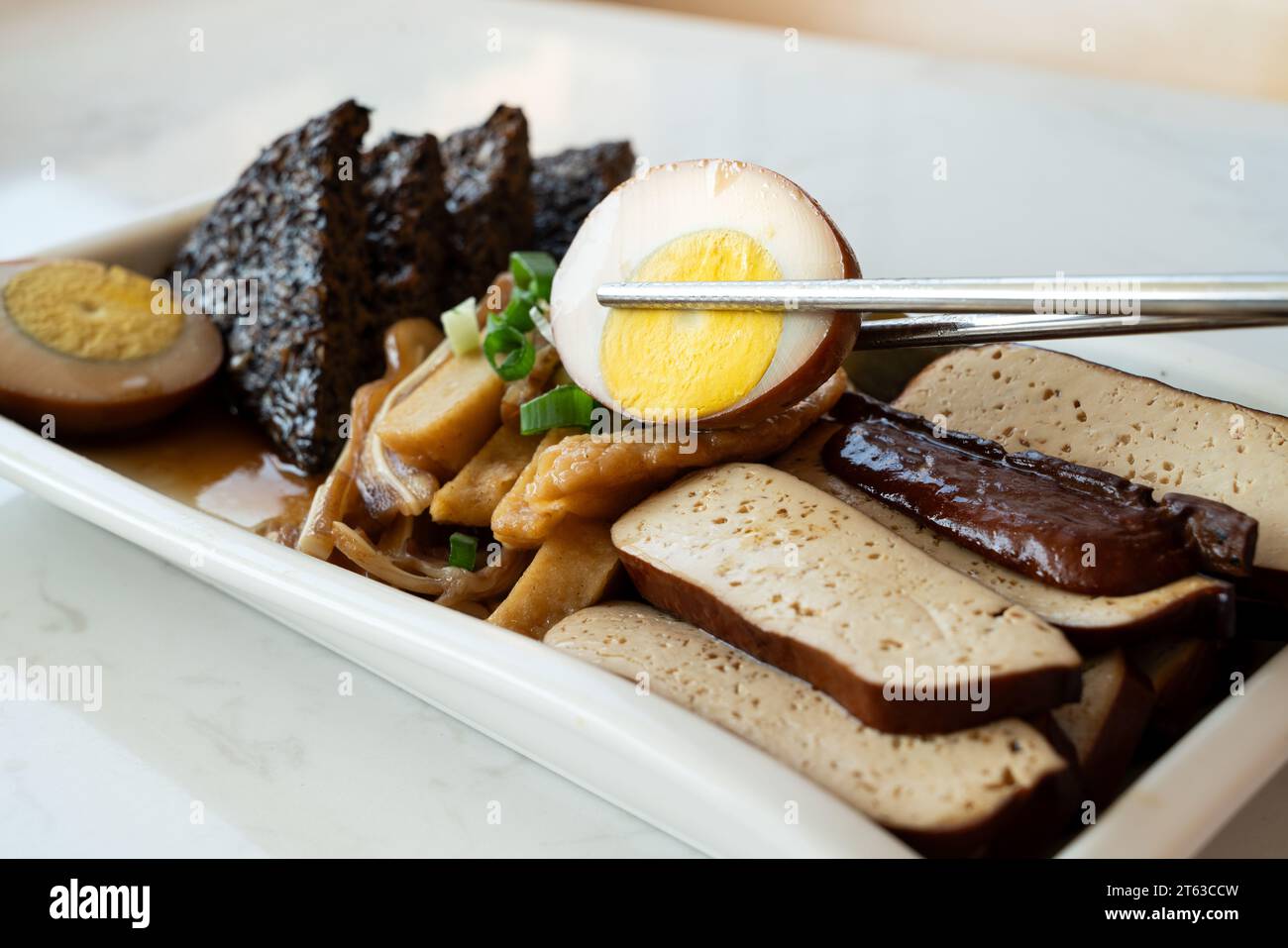 Delicious Taiwanese traditional mixed lu wei, lou mei, braised dishes ...