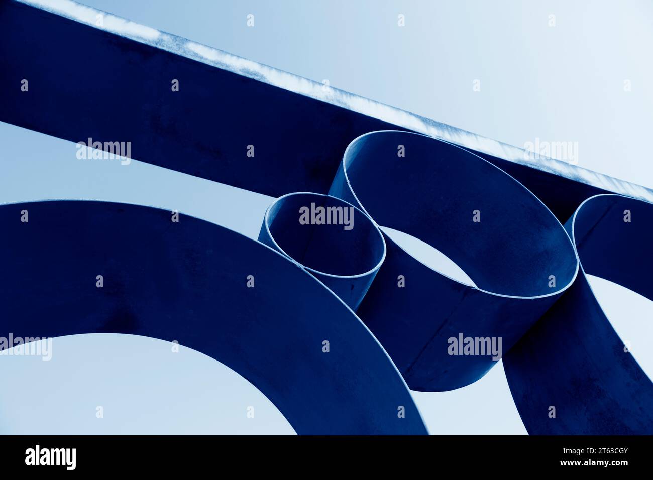 Arc steel plate structure Stock Photo - Alamy