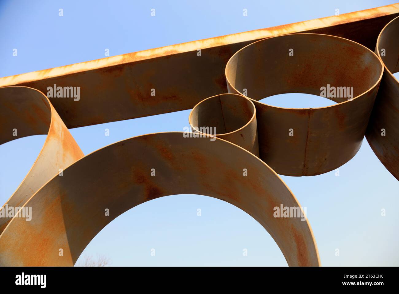 Arc steel plate structure Stock Photo - Alamy