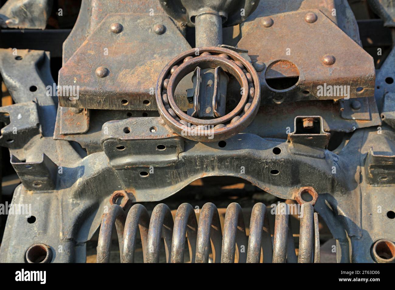 Mechanical spring bearing device Stock Photo - Alamy