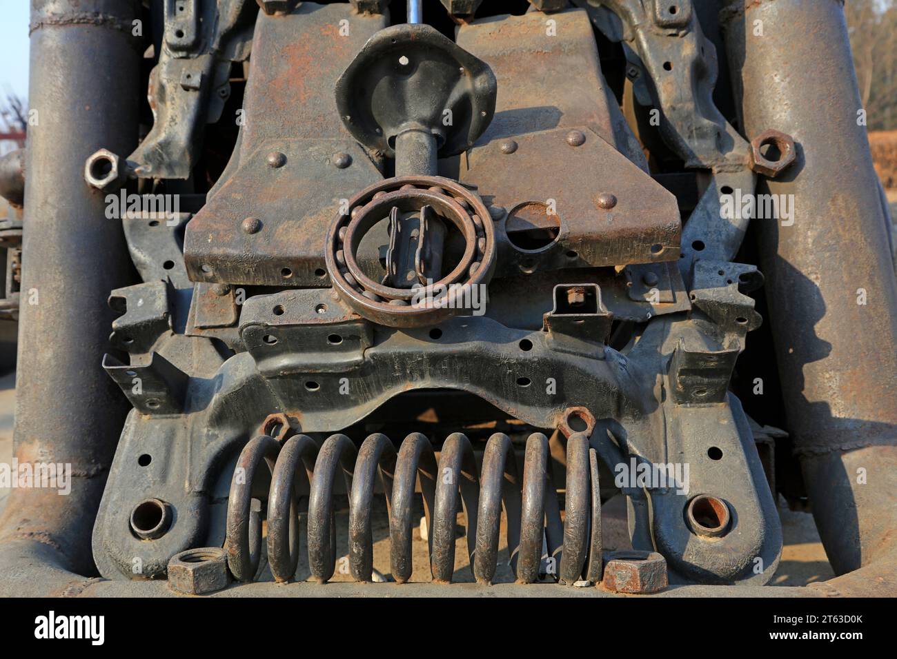 Mechanical spring bearing device Stock Photo - Alamy