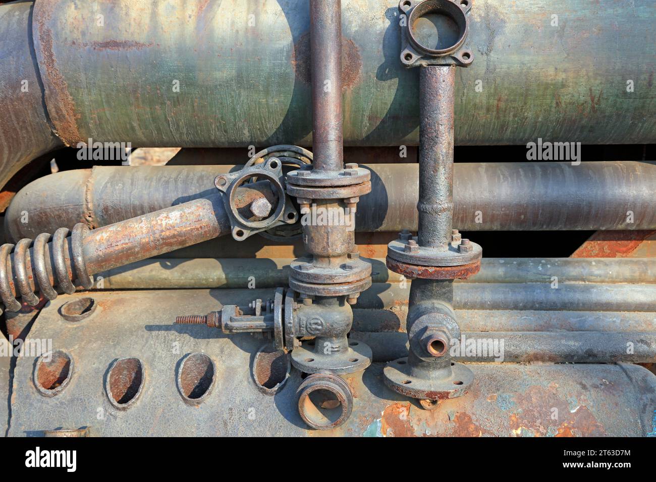 Mechanical device piping Stock Photo - Alamy