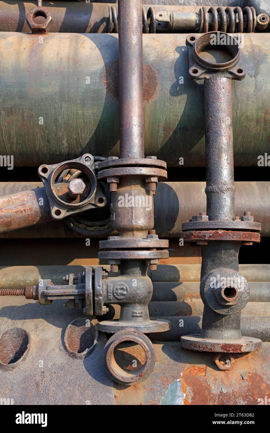 Mechanical device piping Stock Photo - Alamy