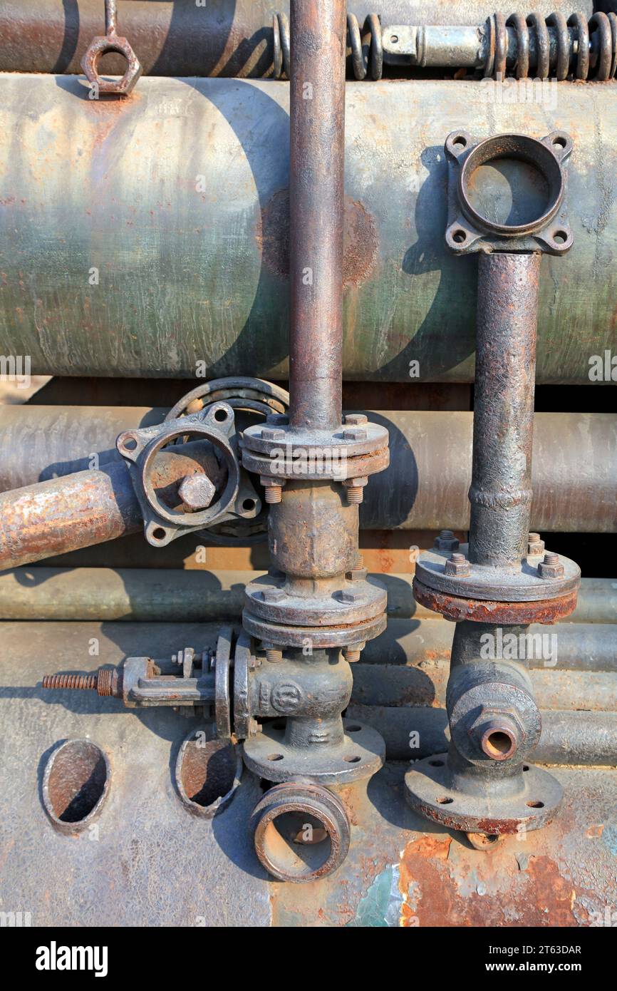 Mechanical device piping Stock Photo - Alamy