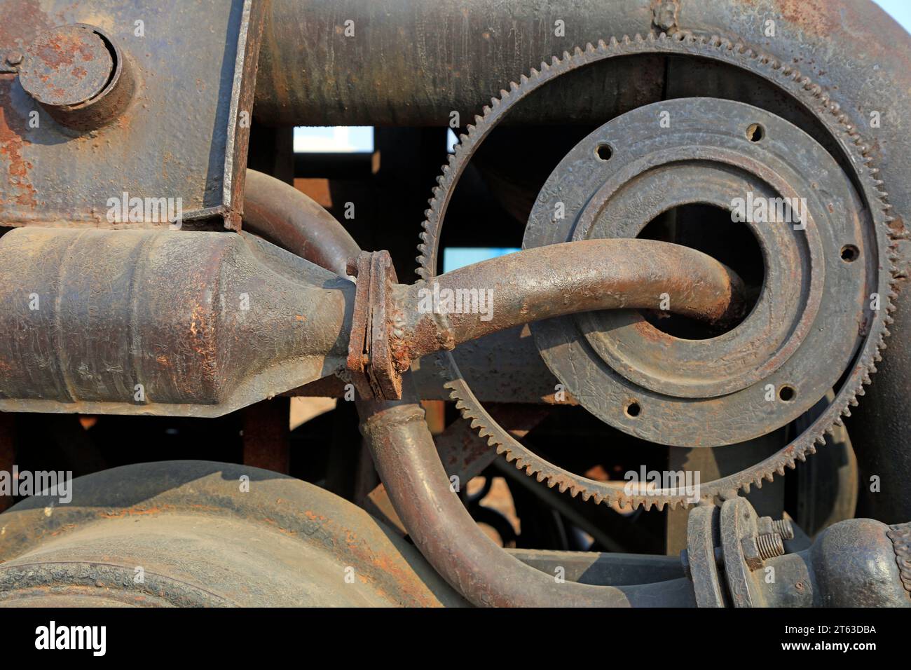 Mechanical device, annular exhaust pipe Stock Photo - Alamy