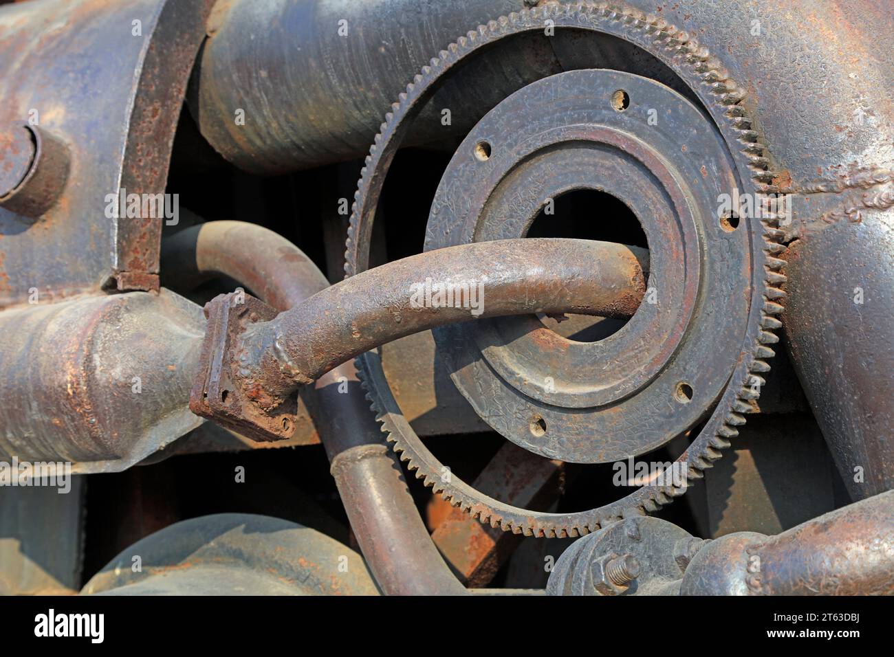 Mechanical device, annular exhaust pipe Stock Photo - Alamy