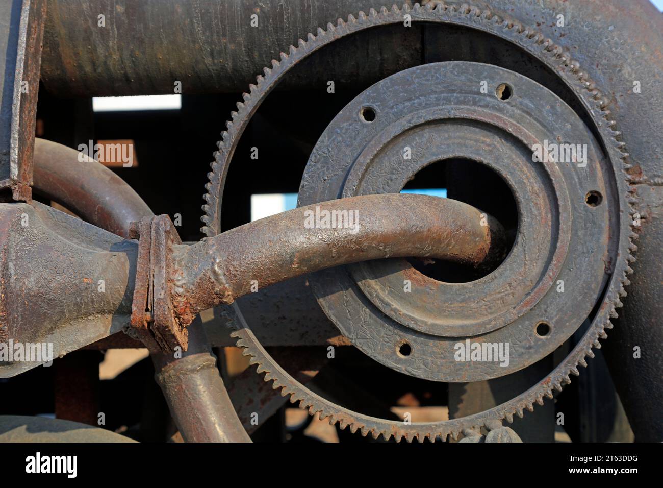 Mechanical device, annular exhaust pipe Stock Photo - Alamy