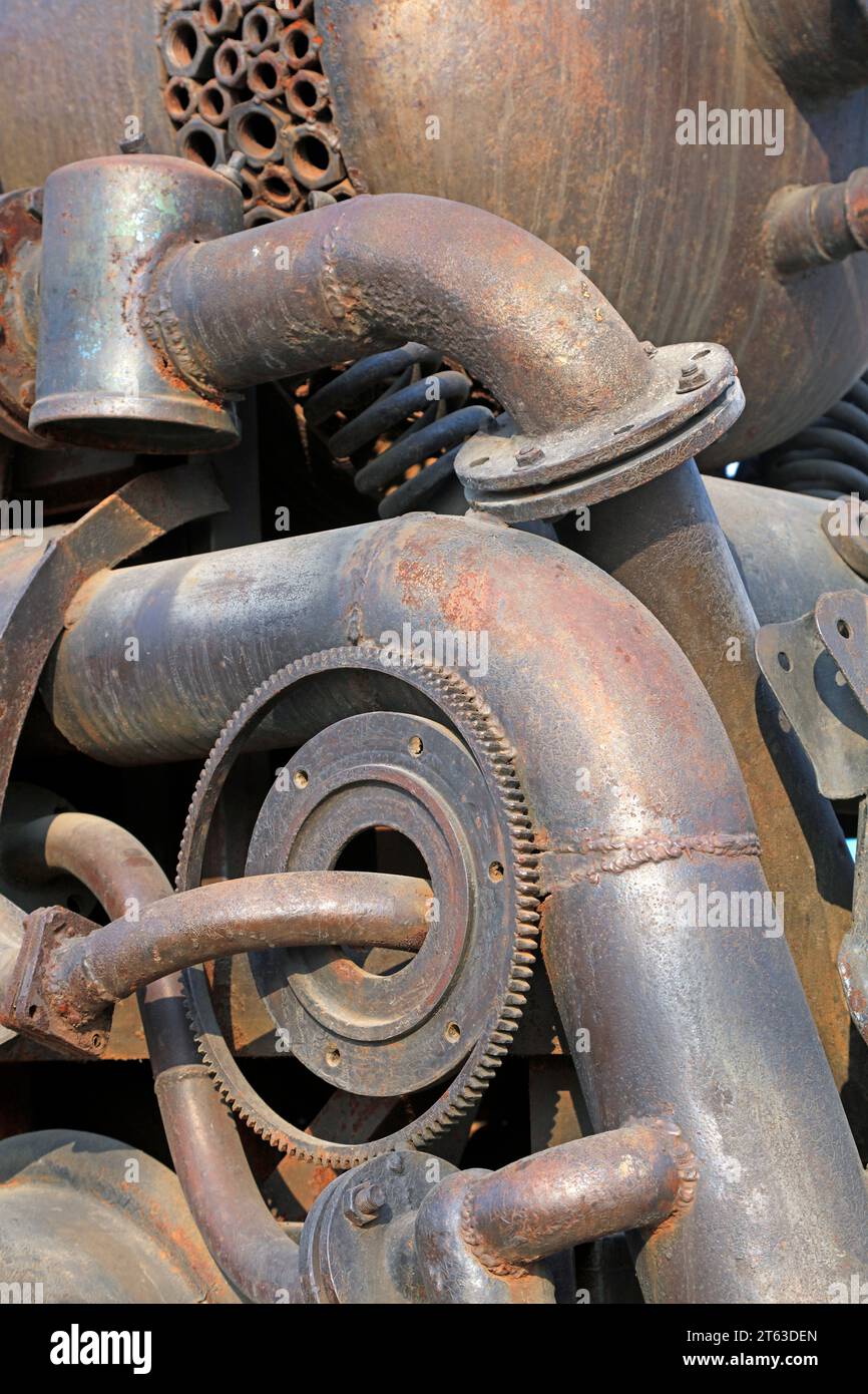 Mechanical device, annular exhaust pipe Stock Photo - Alamy
