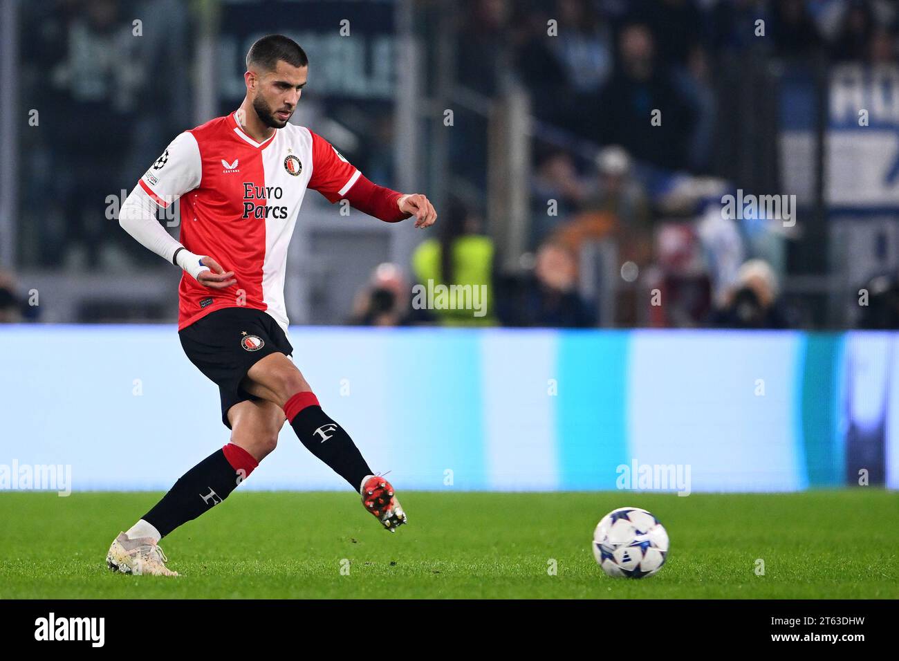 David Hancko of Fayenoord in action during the Uefa Champions League ...