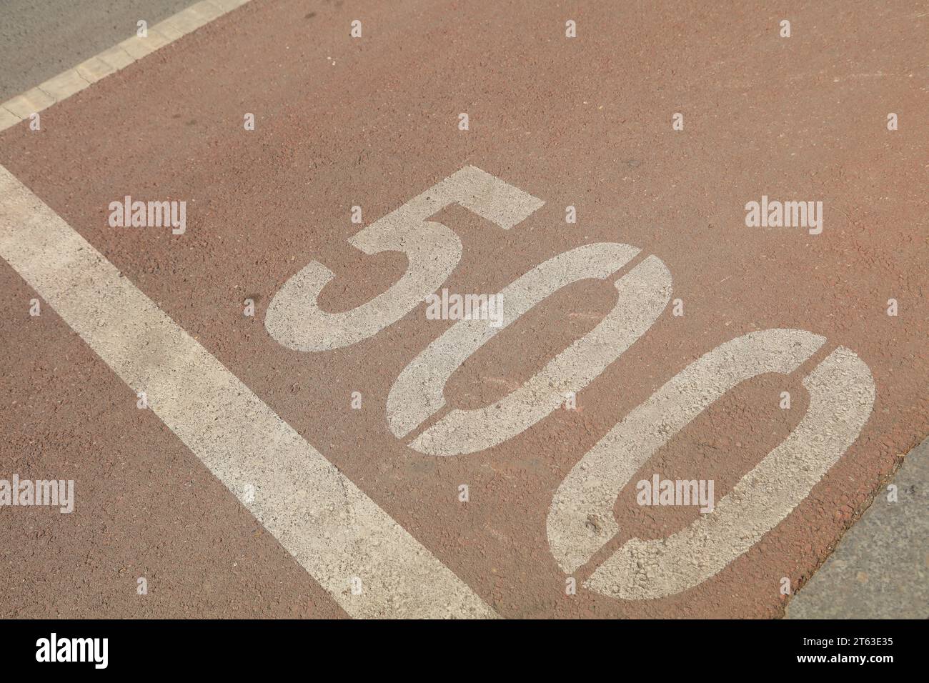 Numbers sign on the road Stock Photo - Alamy