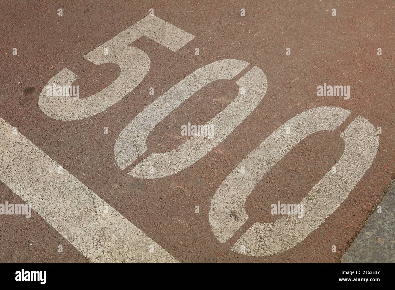 Numbers sign on the road Stock Photo - Alamy