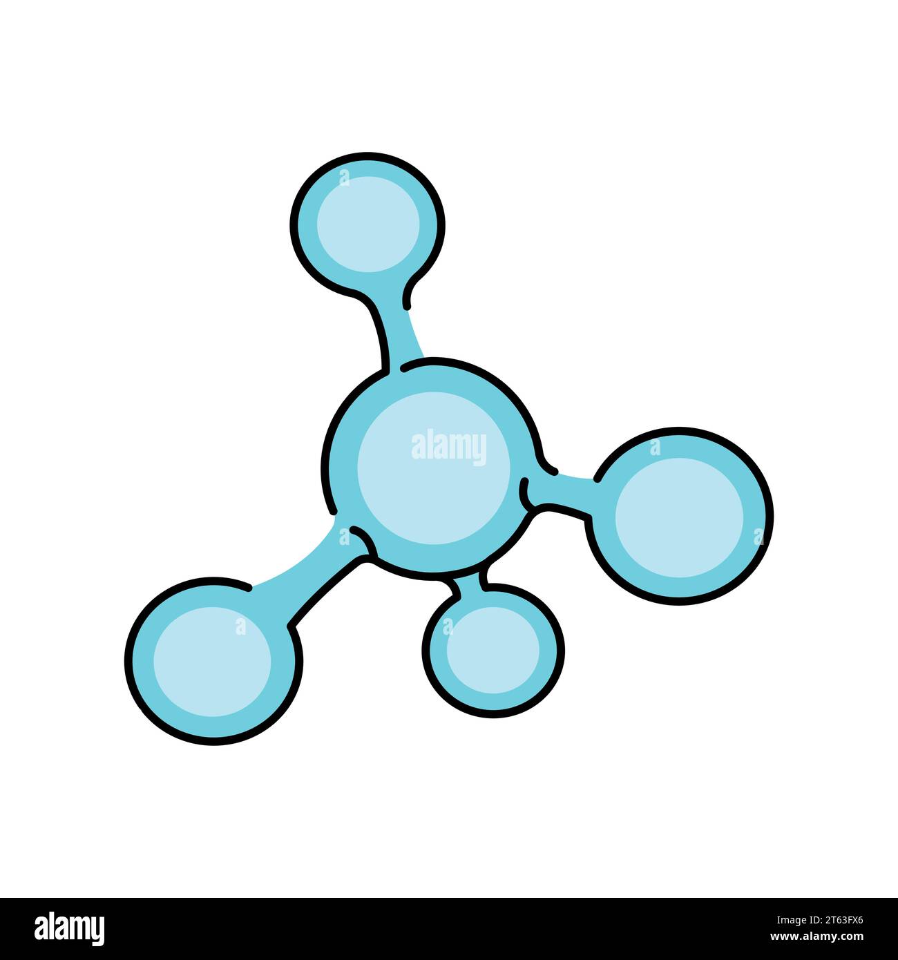 Molecules color line icon. Microorganisms microbes, bacteria. Vector ...