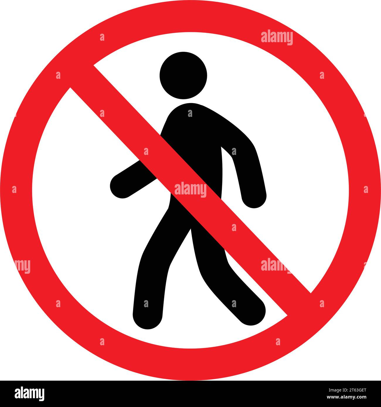 classic no walking pedestrian allowed permitted sign symbol simple ...