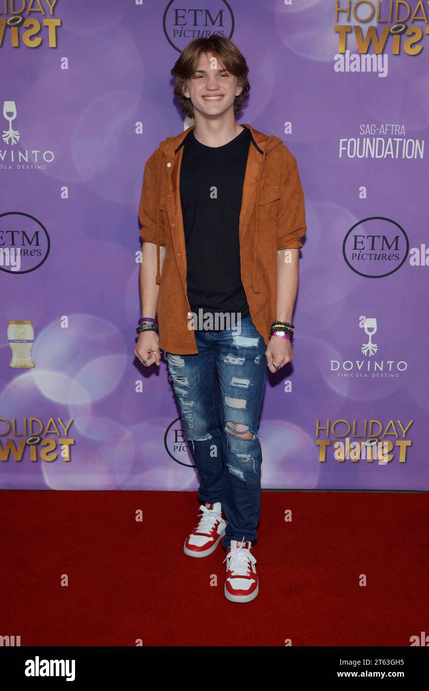 HOLLYWOOD, CA - NOVEMBER 7: Mason McNulty at the world premiere of ...