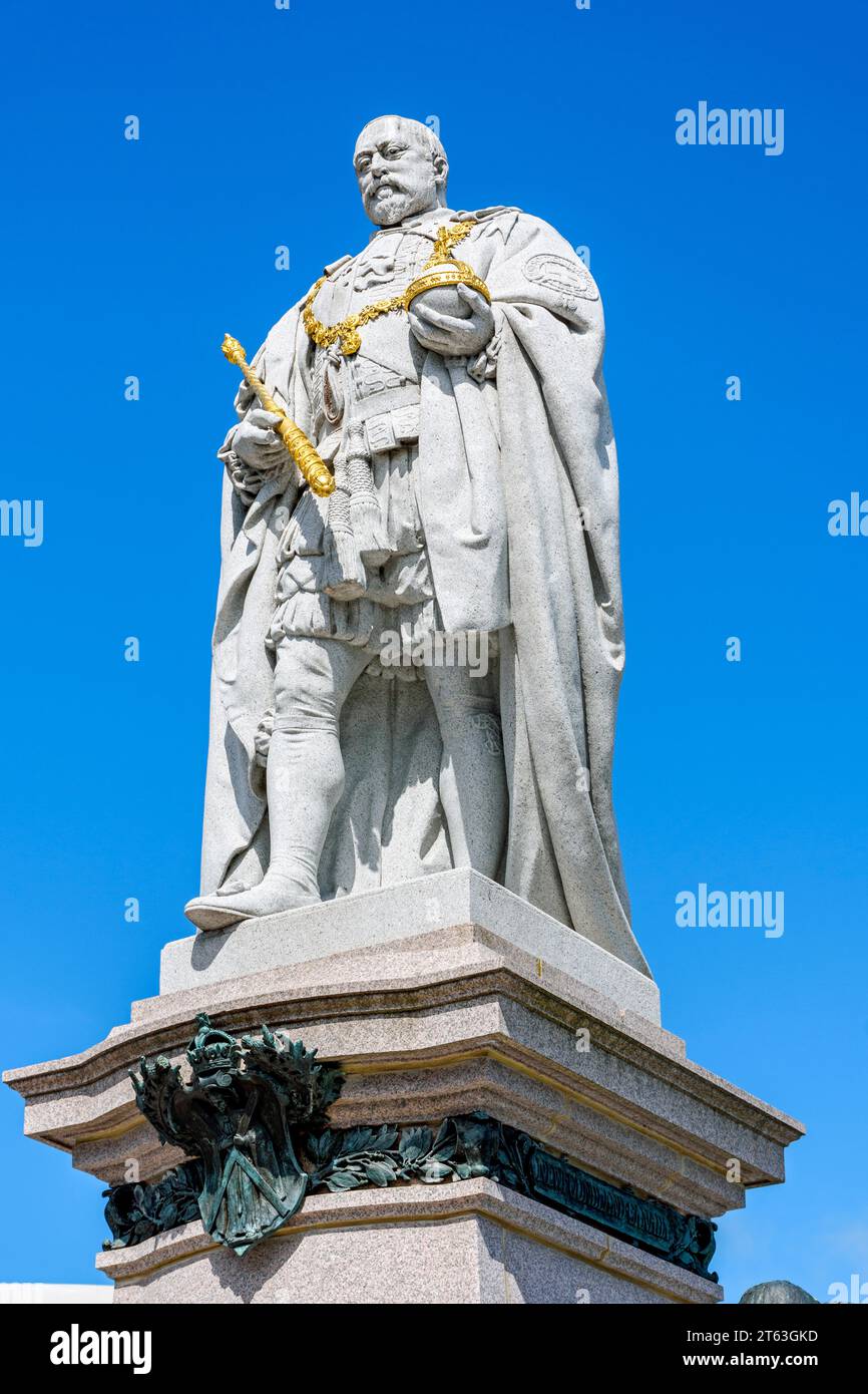 Statue of King Edward VII, designed by Alfred Drury and carved by James ...