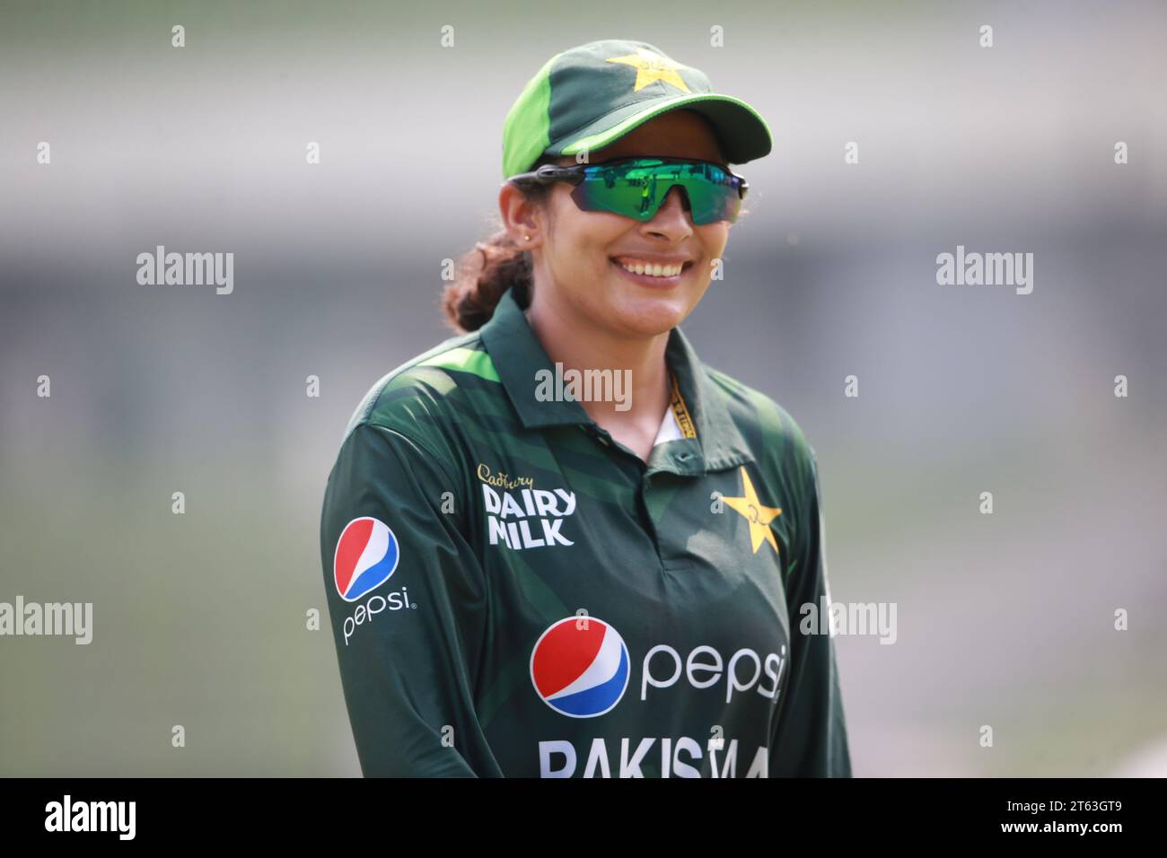 Pakistani women cricketer Sadia Iqbal. Bangladesh women's cricket team ...