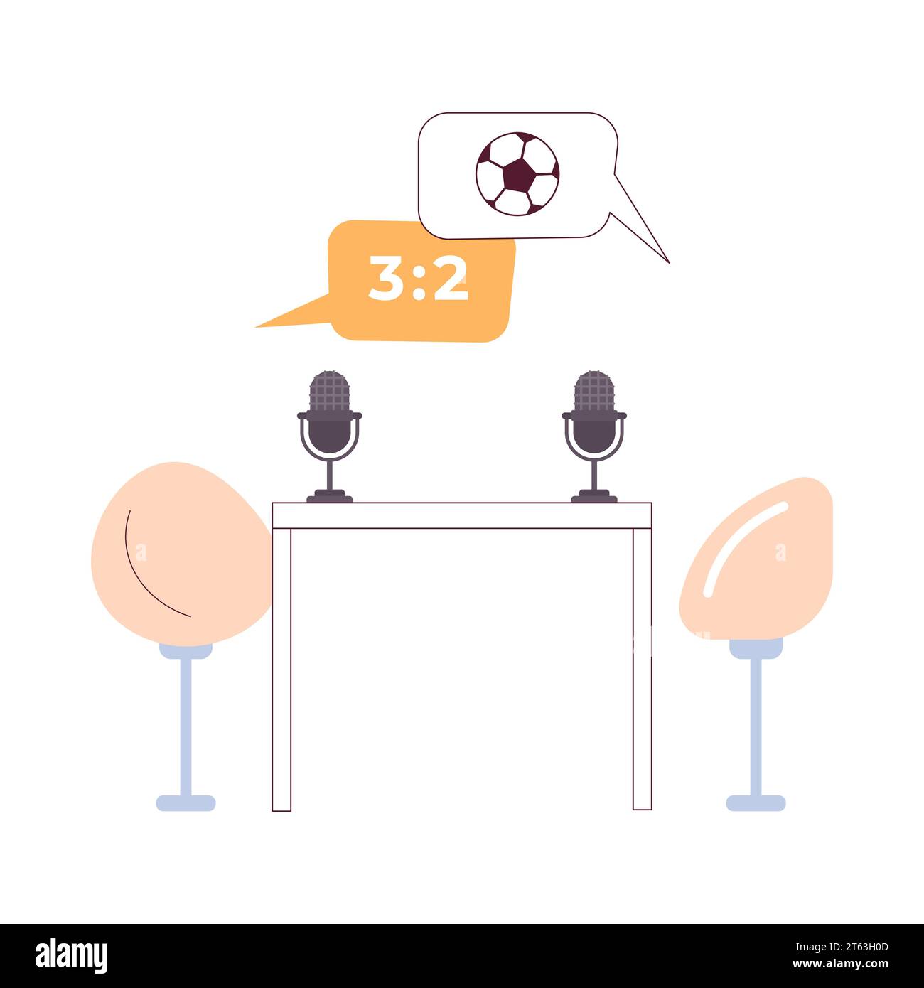Microphone clip art football hi-res stock photography and images - Alamy