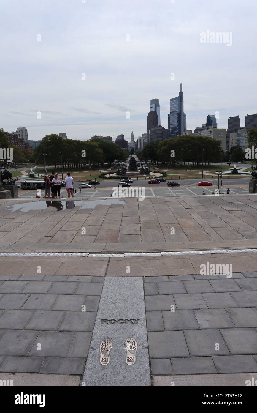 Rocky Steps, Philadelphia Museum of Art Stock Photo - Alamy