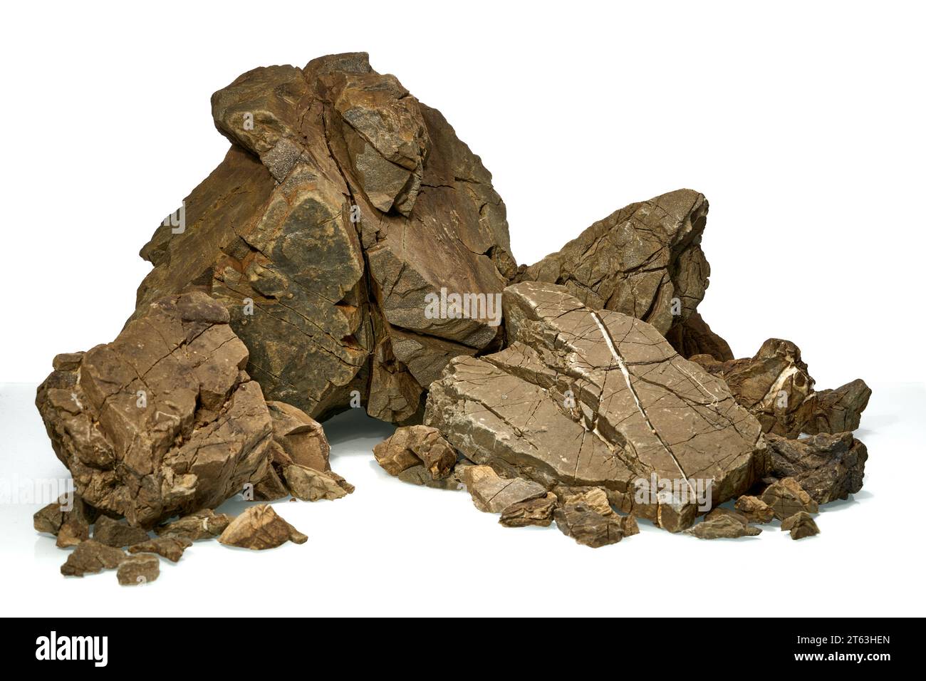 Isolated Frodo stone for aquascaping aquarium on the white background ...