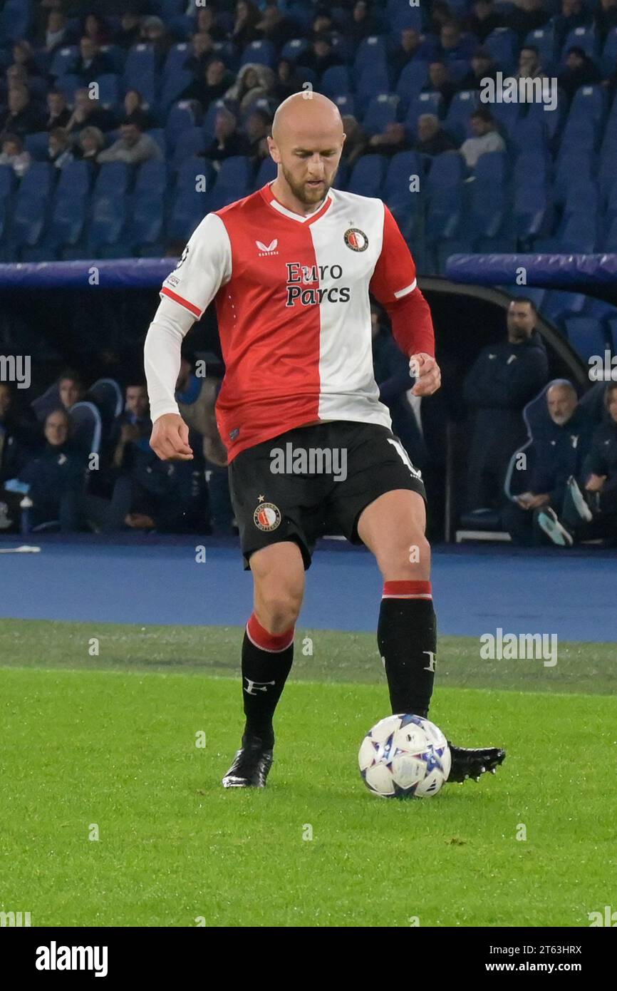 Rome, Italy, 7 Nov, 2023 Gernot Trauner of Feyenoord at the Lazio vs Feyenoord Uefa Champions ...