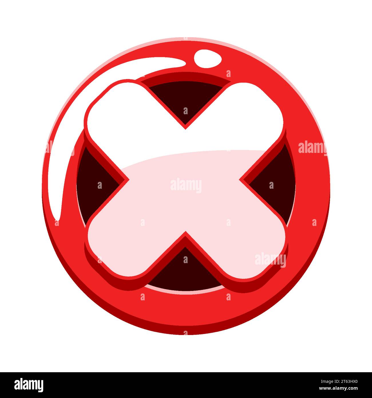 Cancel line icon cross hi-res stock photography and images - Alamy