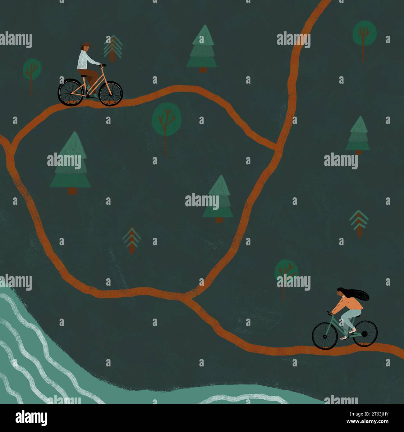 Water cycle illustration vector hi-res stock photography and images - Alamy