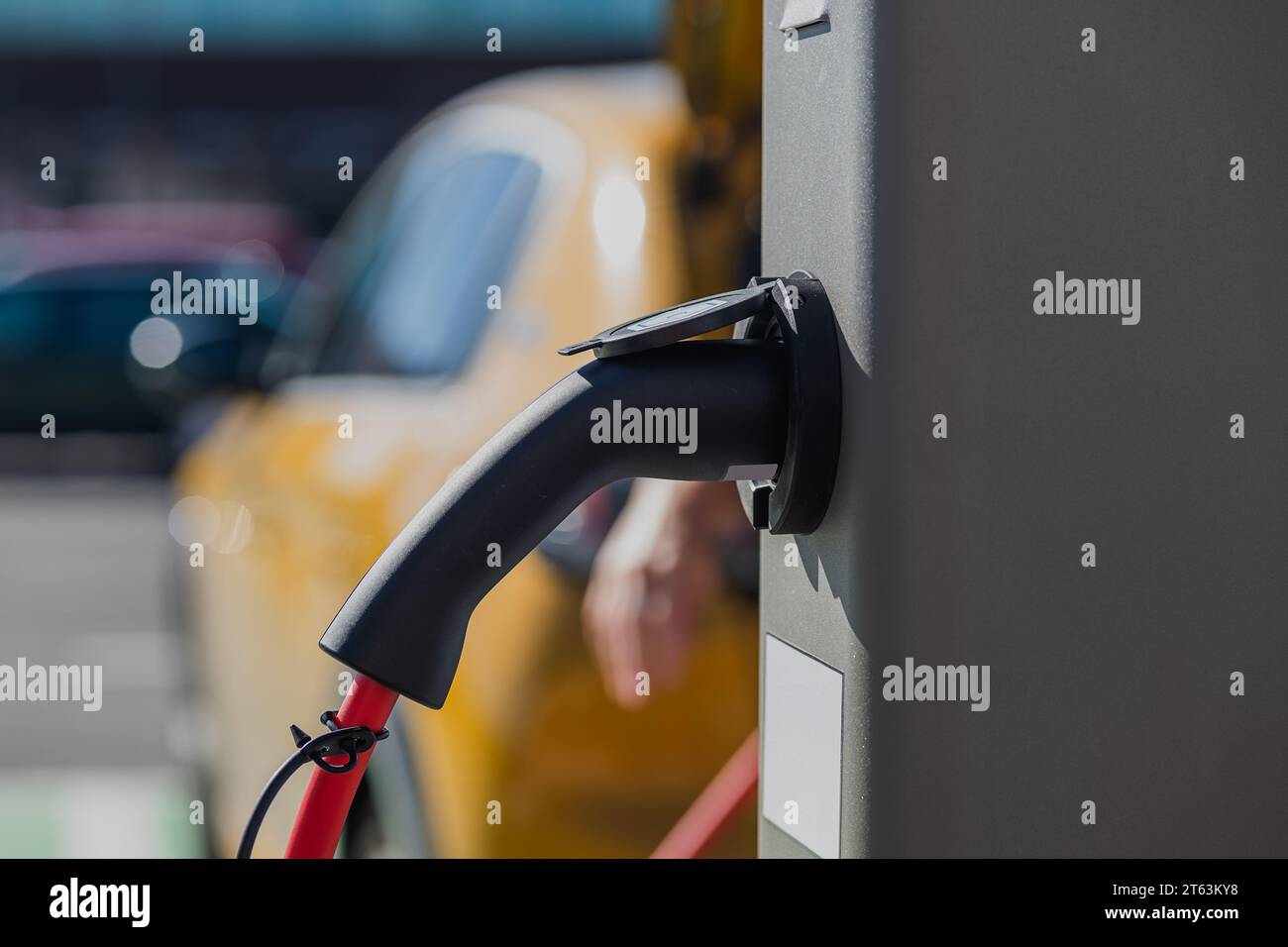 Electric vehicle public chargers hi-res stock photography and images ...