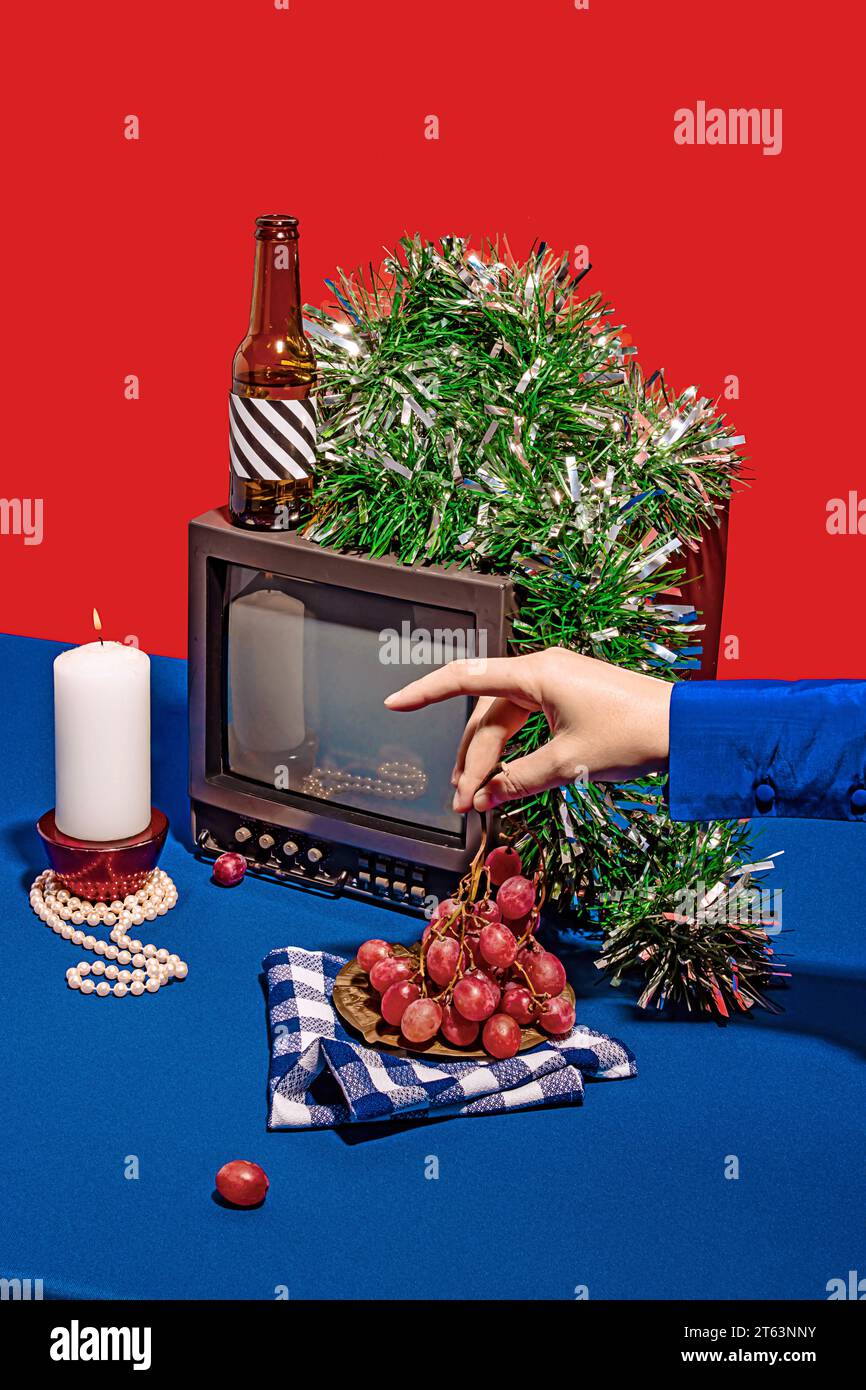 Vintage tv table from above hi-res stock photography and images - Alamy