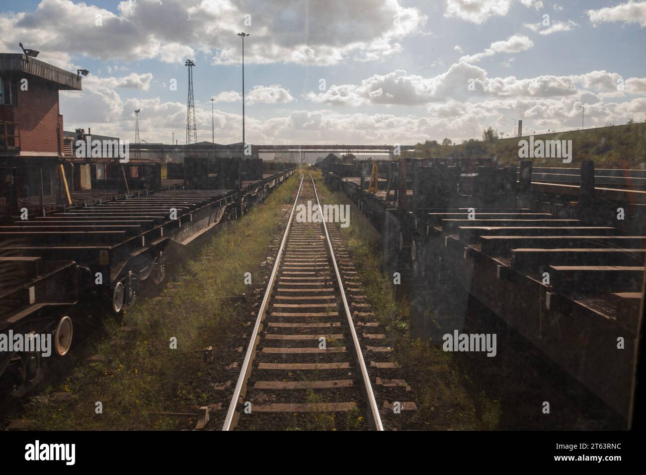 The British Steel Plant in Scunthorpe as seen from the Appleby and ...