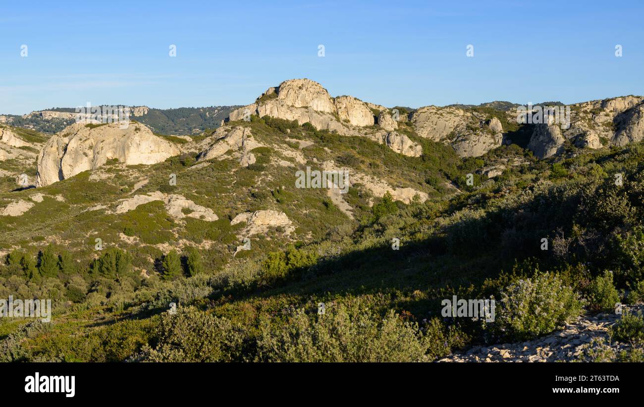 Rock formation in alpilles hi-res stock photography and images - Alamy