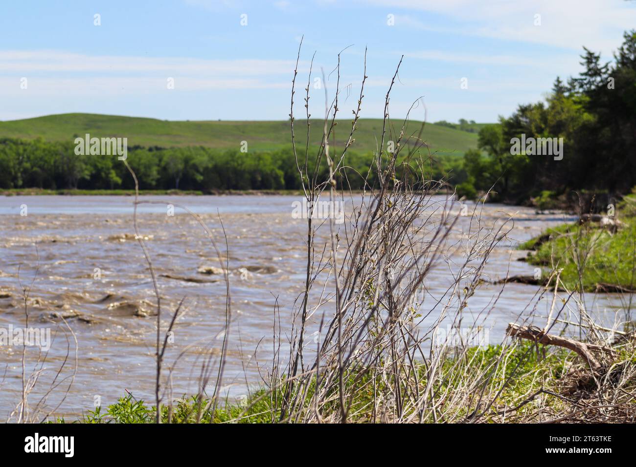 Niobrara River Missouri River near Lynch Nebraska . High quality photo ...