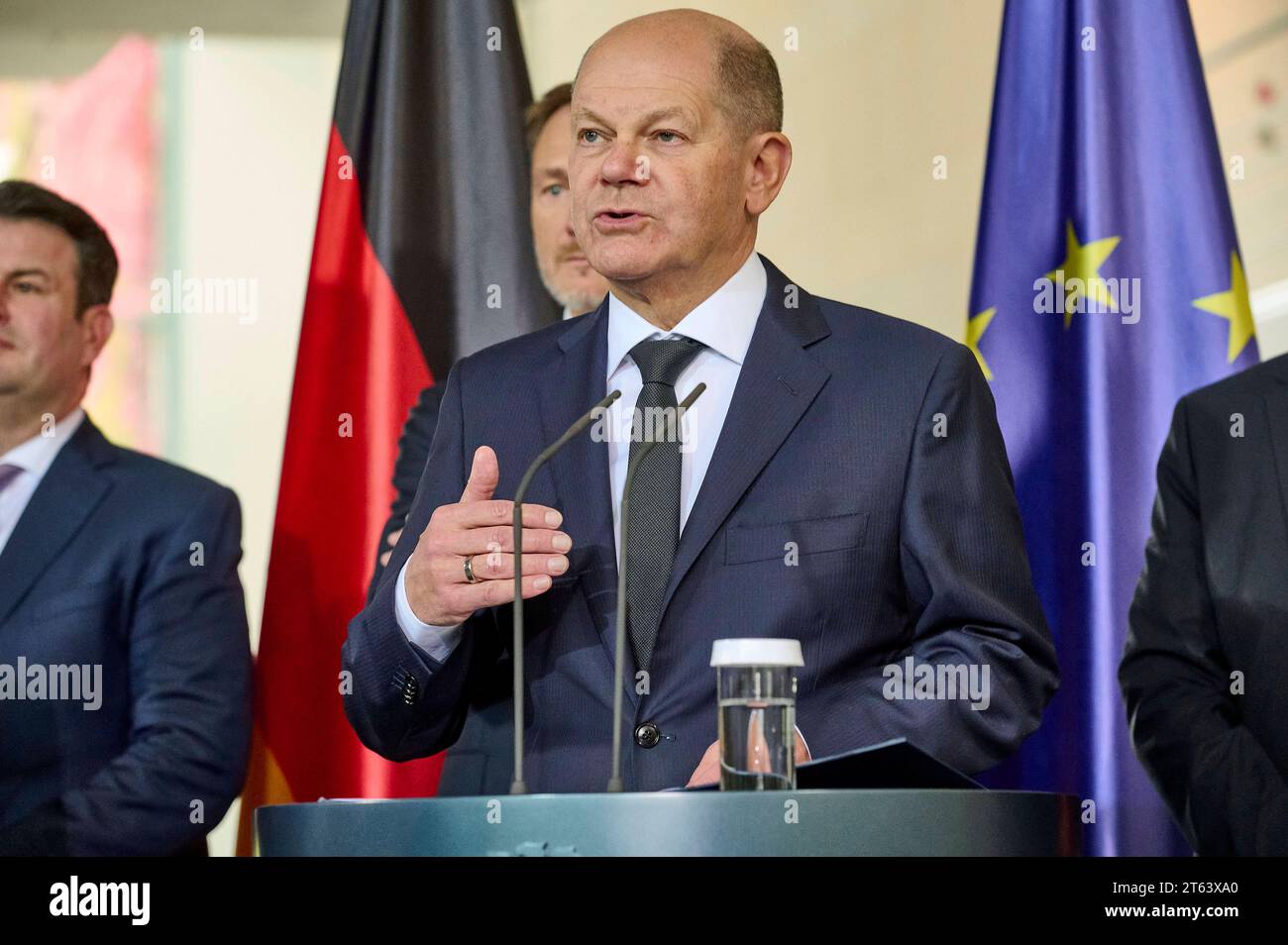 Christian Lindner Olaf Scholz Robert Habeck DEU, Berlin, 08.11.23 ...