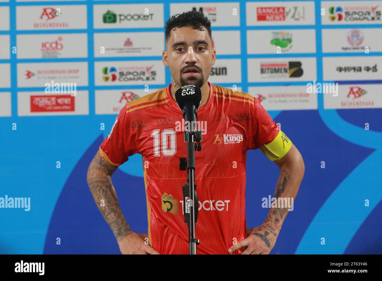 Bashundhara Kings captain Robson Da Silva after winning against Mohun ...