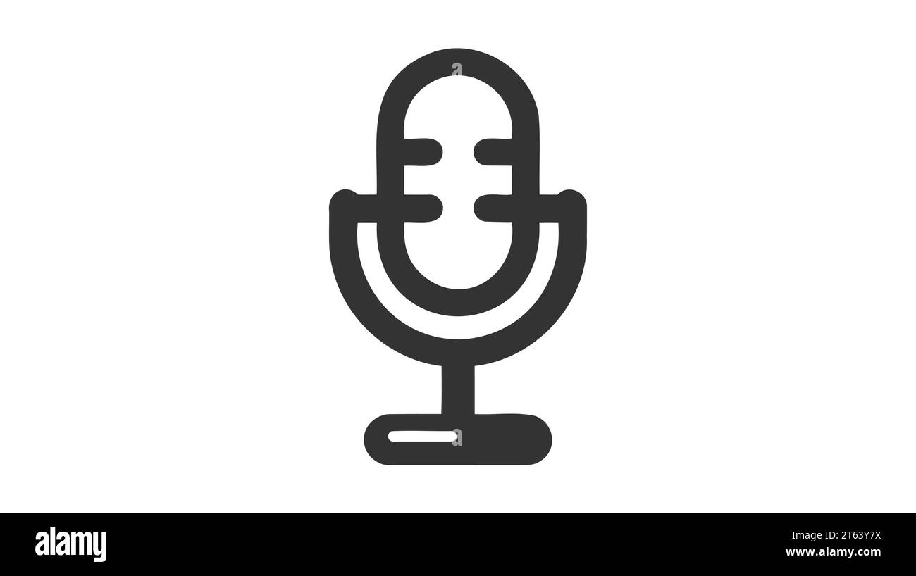Record Microphone vector icon. The symbol microphone for web site ...