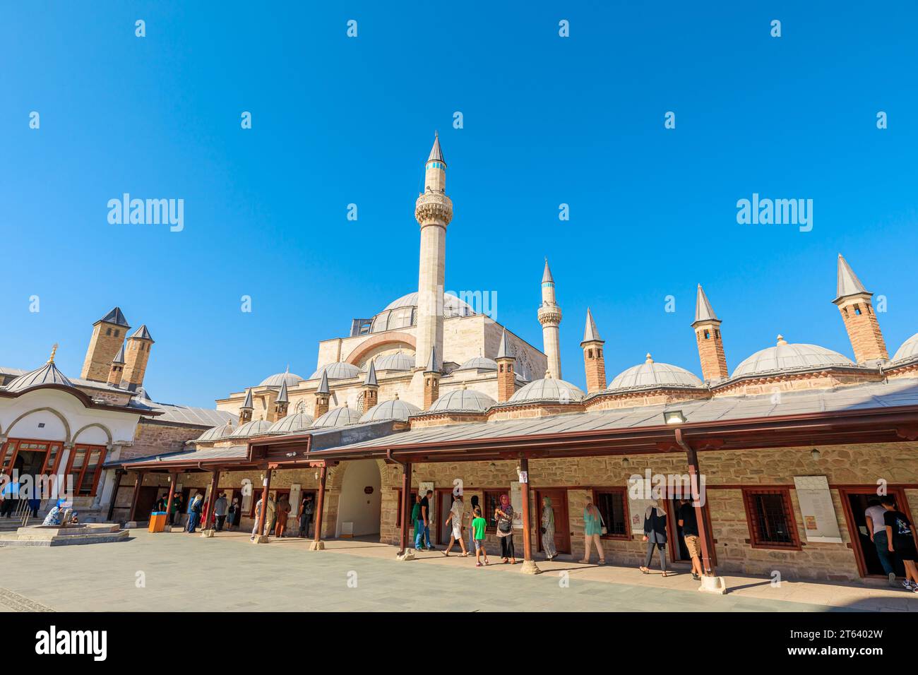 Konya, Turkey - Aug 5,2023: Mevlana Museum is place of profound ...