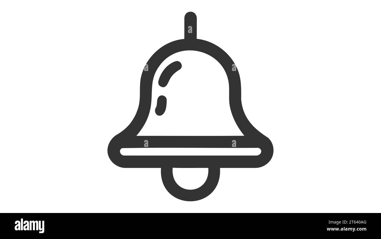 Notification bell icon. Outline style. notification bell vector icon ...