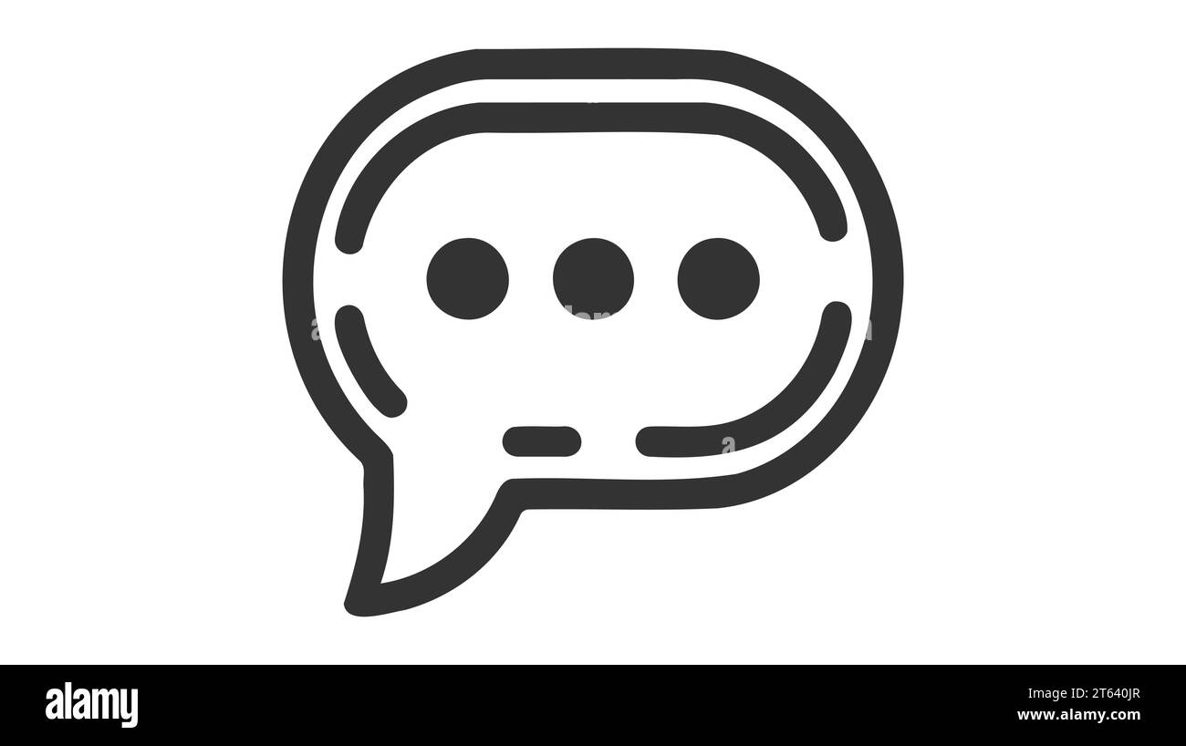 Chat icon symbol vector illustration on white background Stock Vector ...