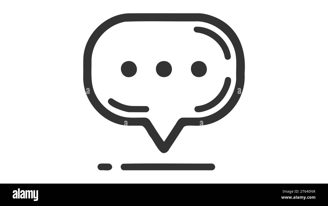 Chat icon symbol vector illustration on white background Stock Vector ...