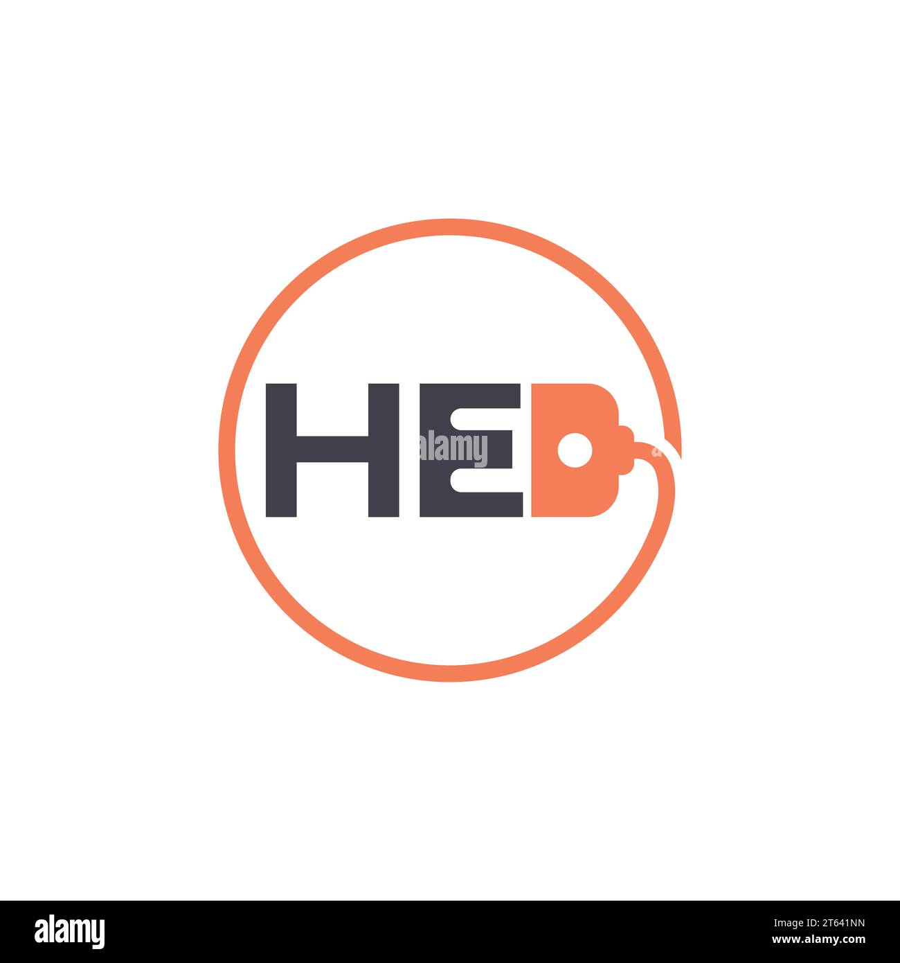 Initial letter He or eh electric logo sign design. Initial Letter HE ...