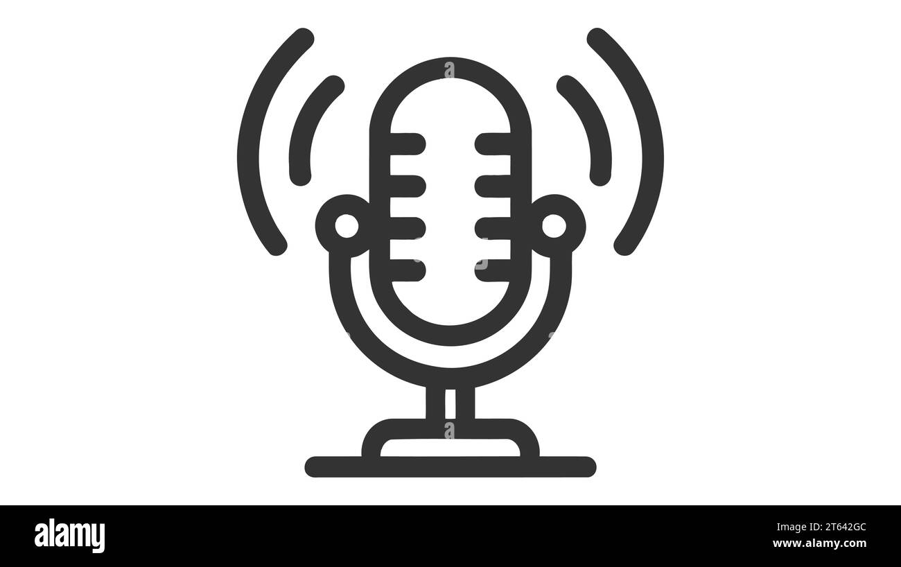 Record Microphone vector icon. The symbol microphone for web site ...