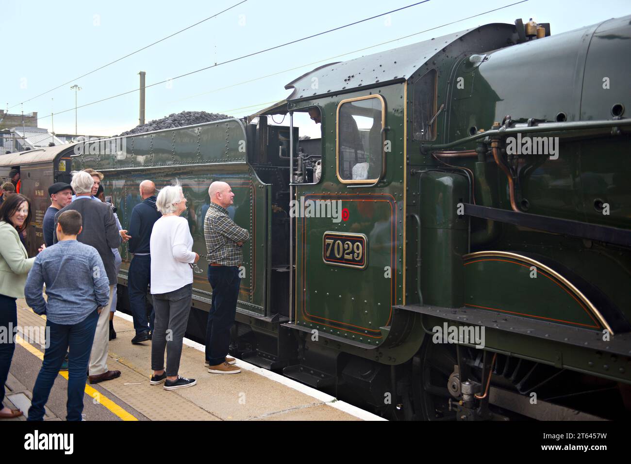 Preserved Steam Locomotive 'Clun Castle' Stock Photo - Alamy