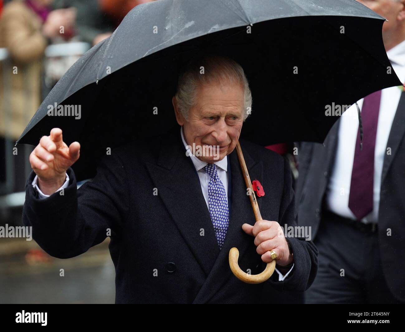 King Charles III arrives at New Malden Methodist Church, south west ...